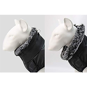 Pet Clothes, Large Dog Coats with Reflective Waterproof Dog Jacket Warm Cold Weather Costume for Medium Large Dogs (XL:White)