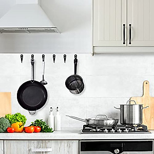 HUGSEE Wall Hooks, 6 Pack Coat Hooks Single Prong Hook Heavy Duty Zinc Alloy Metal Robe Hook for Hanging Coats, Towels, Scarf, Bag, Key, Cap, Cup, Hat, Indoor Outdoor Use