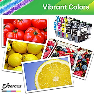 EXCERCUS 5 Pack Compatible Ink Cartridge Replacement for Brother LC3013 LC3011 LC-3013 High Yield Compatible with MFC-J491DW MFC-J497DW MFC-J895DW MFC-J690DW (2 Black,1 Cyan, 1 Magenta, 1 Yellow)