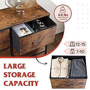 WLIVE 9 Drawer Dresser and 10 Drawer Tall Chest Organizer Set, Fabric Storage Tower for Bedroom, Nursery, Entryway, Closets, Charcoal Gray