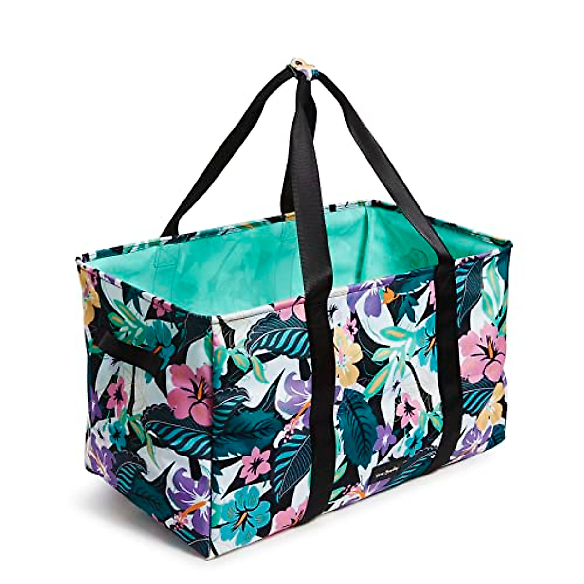 Vera Bradley Women's Recycled Lighten Up Reactive Large Car Tote, Island Floral, One Size