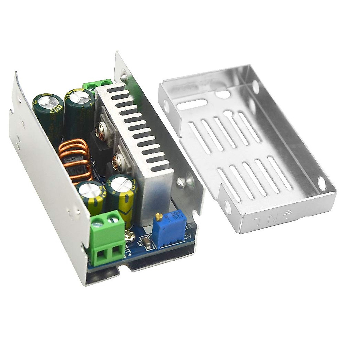 XINGYHENG 15A Dc-Dc Adjustable Module 200W 8-55V Input 1-35V Output High Power DC Pressure Regulating Board Constant Current Regulator Converter with Aluminum Shell