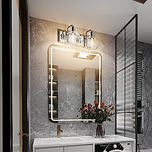 Tipace Clear Glass Globe Lamp Shades Replacement Lampshade for Light Fixture