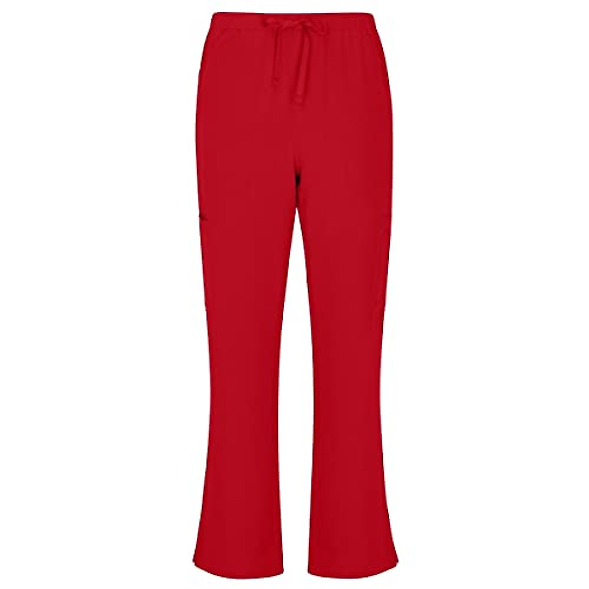 M&M SCRUBS Women's Breathable Cool Stretch Fabric Scrub Top and cargo Pant Set (Red, Large)