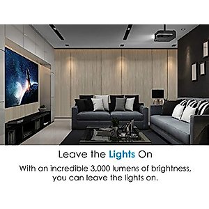 Optoma UHD51ALV True 4K UHD Smart Projector with HDR | Super Bright 3,000 Lumens | HDR10 | Works with Alexa and Google Assistant | Voice Command to Activate Projector | USB Media Streamer