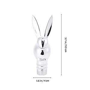 YARNOW Easter Bunny Rabbit Wine Stoppers Reusable Wine Bottle Stopper Decorative Unique Wine Accessories Easter Gift for Wine Lovers