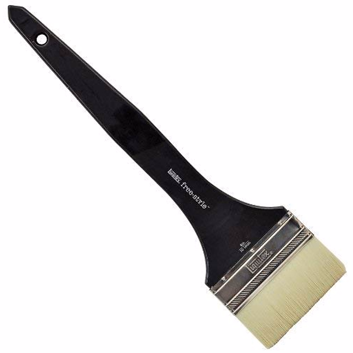 Liquitex 1300804 Professional Freestyle Large Scale Brush, Broad Flat/Varnish 4-inch, Long Handle , Black
