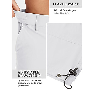 TACVASEN Casual Cargo Pants Mens Hiking Fishing Shorts Workout Atheletic Shorts Below Knee Shorts Quick Dry Shorts with Multi Pockets Capri Pants