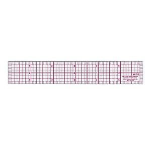 Westcott 8ths Graph Ruler, 1 x 6", Transparent (W-10)