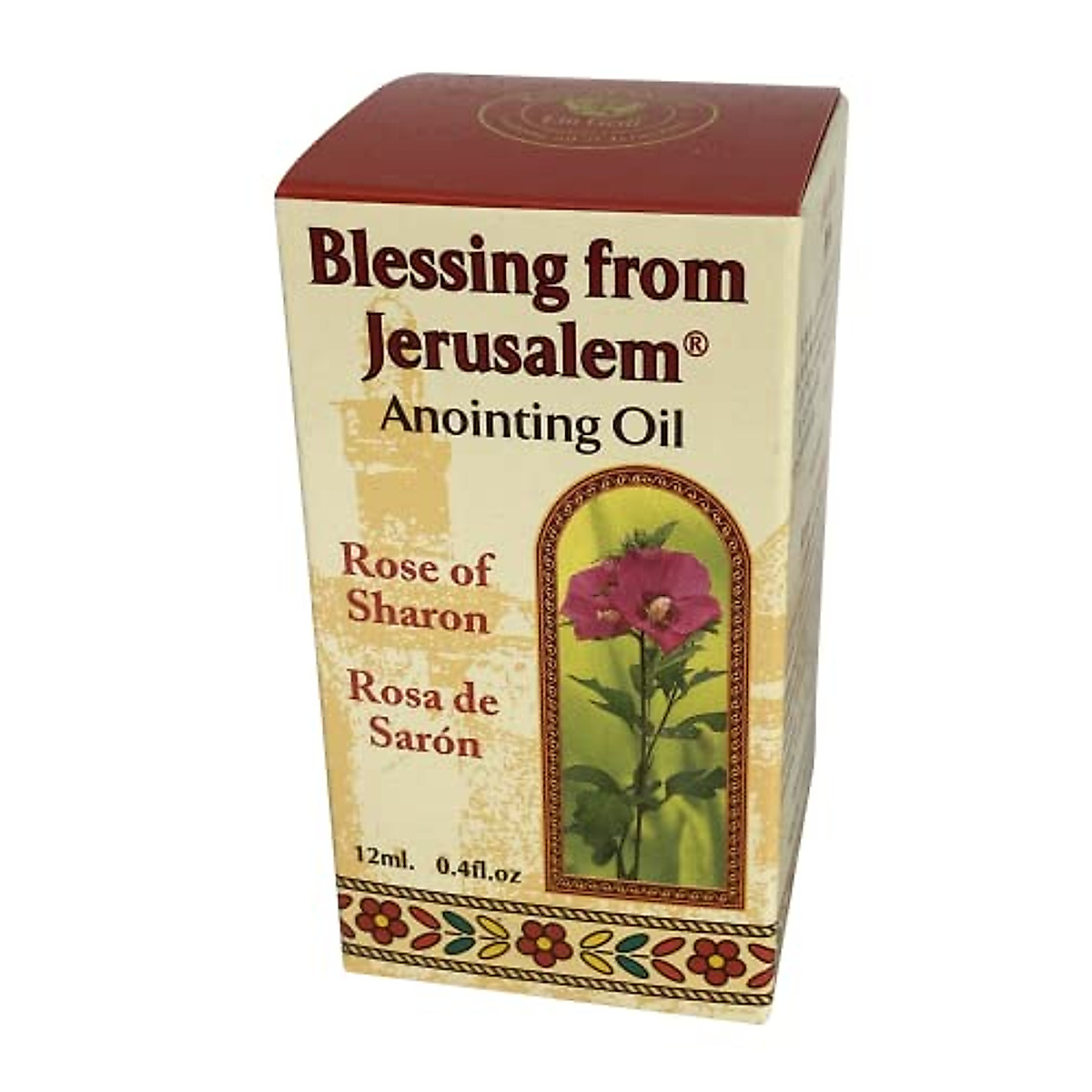 Rose of Sharon Jerusalem Anointing Oil 0.4 fl.oz(12ml)from the Land of the Bible