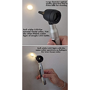 【Lifetime Warranty】4th Generation Doctor Mom LED Pocket Pro Otoscope with Both Adult and Pediatric Disposable Specula Tips, Battery, and Protective Hard Plastic Case