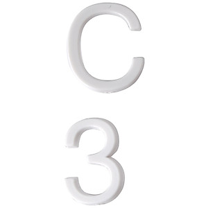 Quartet Characters for Felt Letter Boards, 0.5 Inch, Helvetica, White, 300 Letters, Numbers and Symbols (4421)