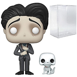 POP Corpse Bride - Victor Van Dort with Scraps Funko Vinyl Figure (Bundled with Compatible Pop Box Protector Case), Multicolor, 3.75 inches