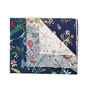 MILISTEN Embroidery Fabric Bed Roll 7pcs 40x50cm Fabric Bundle Squares Quilting Fabric Cotton Patchwork Squares DIY Sewing Fabric for DIY Sewing Scrapbooking Bags Bedding Sheets Floral Bed Sheets