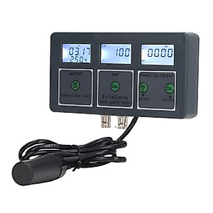 Multi Parameter Water Quality Tester, PH Meter S.G PH EC Salt ORP TDS CF Temp 8 in 1 Rechargeable Online Monitoring for Aquarium