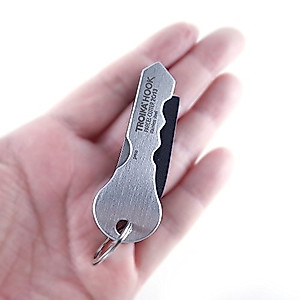 TROIKA Silver Tone Box Opener Keyring