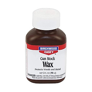 Birchwood Casey Easy-to-Use Gun Stock Wax for Gun Protection, Maintenance and Cleaning, 3 OZ Bottle