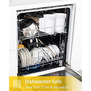 SHOPDAY Deli-Containers-with-Lids-32 Oz [50 Sets] - Plastic-Food-Storage-Containers-with-Airtight-Lids, Freezer-Containers-for-Meal-Prep, BPA-Free-Soup-Containers-for-Overnight Oats, To-Go-Containers