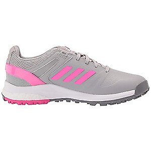 Adidas Women's Golf Shoe, Grey/Screaming Pink/Grey, 8
