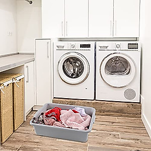 Sosody 24 L Plastic Commercial Bus Tubs, Large Utility Bus Boxes, 4-Pack