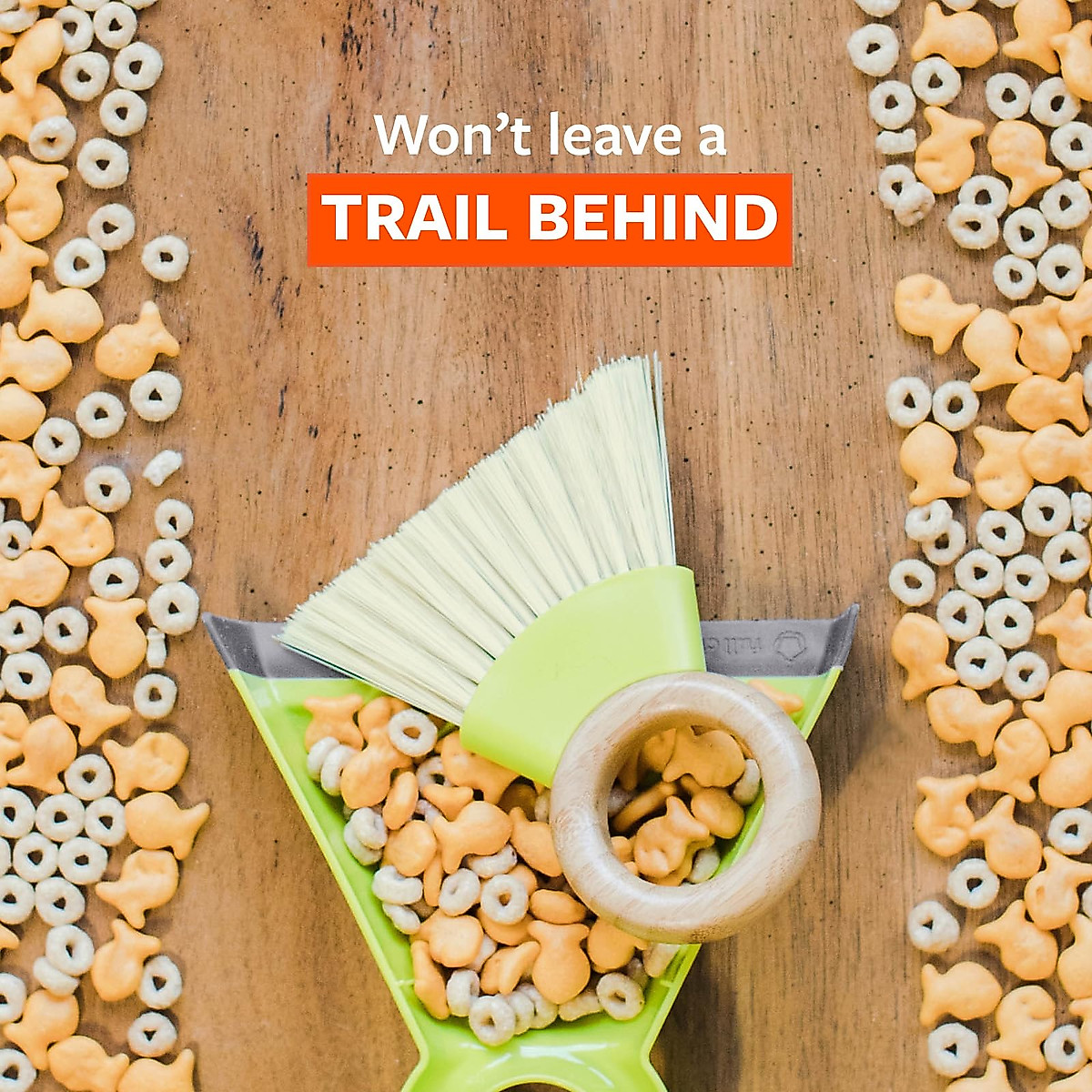 Full Circle and Brush Set, White Tiny Team Mini Dustpan