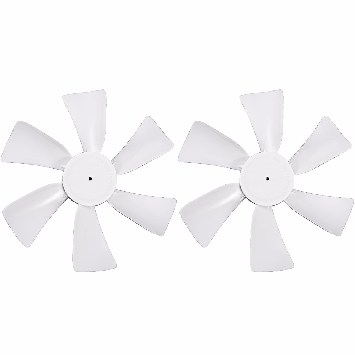 SVNR 6" RV Vent Fan, 2 Pack RV Bathroom Vent Fan Blades Replacement for RV Fan, Fits for Heng's, Elixir, Ventline, Jensen roof Vents, Range Hoods or Any 12 Volt Motor with a 0.094-inch D-Shaped Shaft