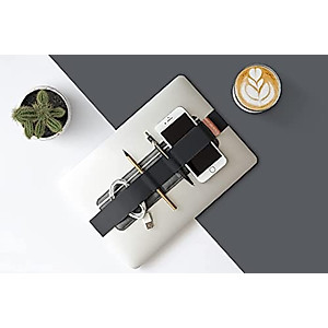 Beblau SLIM Portable Electronic Organizer attachable to laptops & notebook | Backpack & desktop organizers Office, Home & School | Working from Home Solution | Laptop accessory | BIRTHDAY GIFT DARK