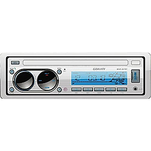 Gravity MGR-207BT 200W A2DP True Marine Stereo AM FM Radio Media Player Receiver with Bluetooth for Boat, ATV, RV, Car, Motorcycle