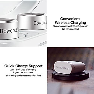 Bowers & Wilkins PI5 in-Ear True Wireless Headphones with Smart Wireless Charging (White)