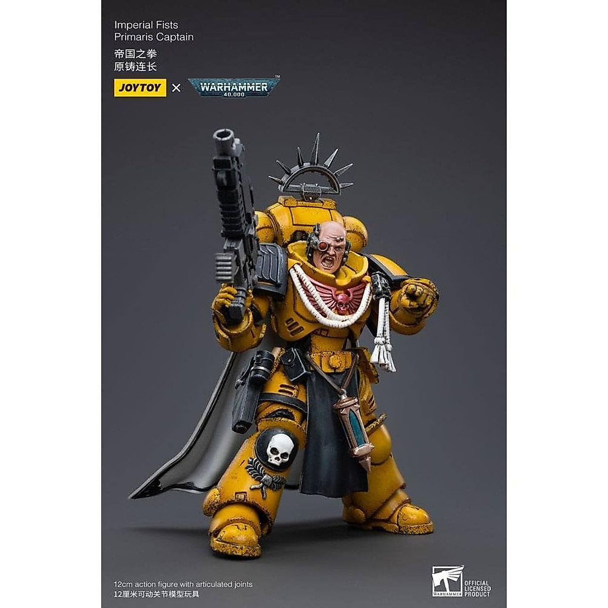 BLOOMAGE JOYTOY (BEIJING) TECH Warhammer 40k: Imperial Fists Primaris Captain 1:18 Scale Figure