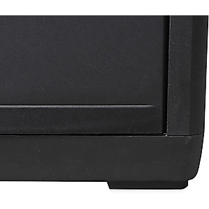 MUWIZ Outdoor Storage Shed, Storage Shed and Tool Shed Lockable Storage Cabinet Outdoor Board Cabinet Organizer Adjustable Shelf 2 Door Side Cabinet Storage Garden Shed 25.6"x 15" X 67.3“