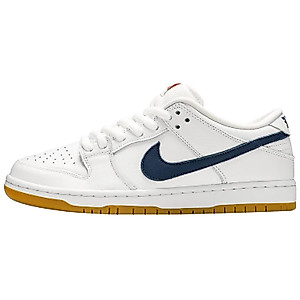 Nike Mens SB Dunk Low Pro Iso CZ2249 100 Orange Label - White/Navy - Size 9