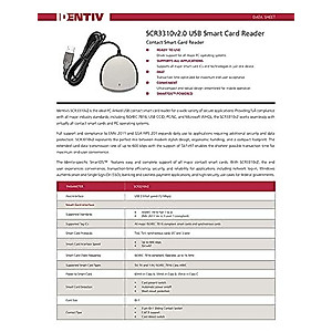 Identiv SCR3310v2.0 USB Smart Card Reader