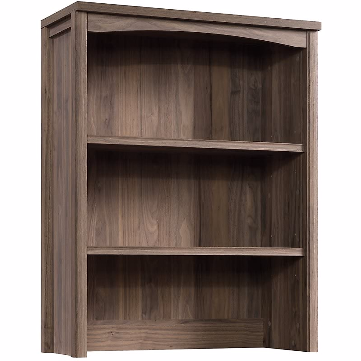 Sauder Costa Washed Walnut 2-Shelf Library Hutch, Washed Walnut Finish