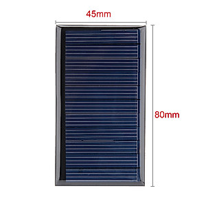uxcell 5Pcs 5V 70mA Poly Mini Solar Cell Panel Module DIY for Light Toys Charger 80mm x 45mm