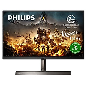 PHILIPS Momentum 329M1RV 32" 4K HDR 400 Gaming Monitor, Designed for Xbox, 144Hz, USB-C PD 65 Watts, 1 ms Response Time, 4Yr Advanced Replacement, Height-Adjustable