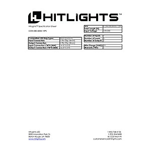 HitLights LED Light Strip Connector, 8mm Single Color 3528 - Gapless Strip to Strip, 10 Pack