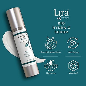 Lira Clinical BIO Hydra C Serum - Vitamin C Serum for Face - Anti Aging Serum with Plant Stem Cell and Antioxidants - Perfect Hydrating Face Serum for Dry Skin, Dehydrated, and Sensitive - 50 ml
