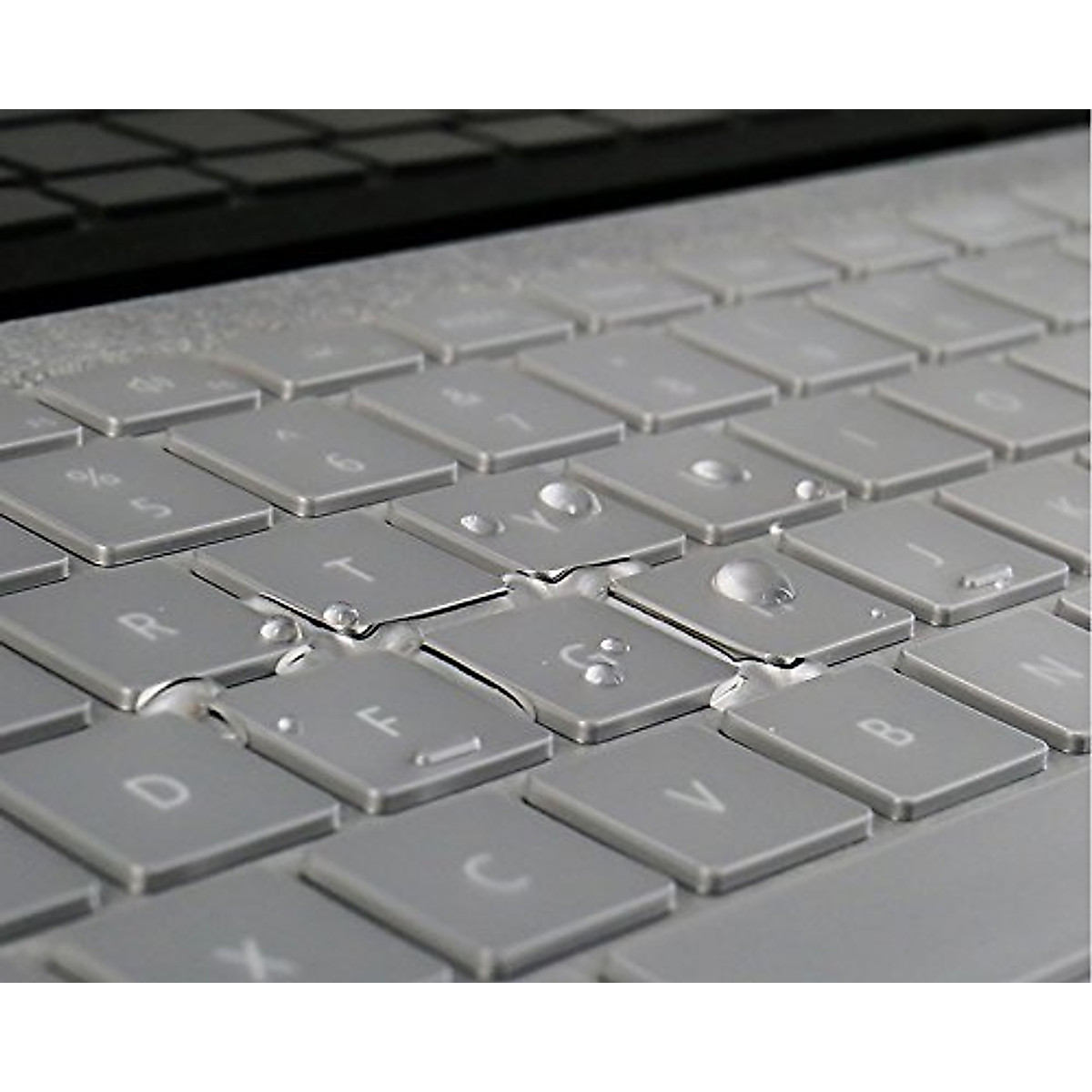 ProElife Keyboard Cover Skin for 2021 2020 Microsoft Surface Laptop Go 12.4" & 2022 Surface Laptop Go 2 12.4 inch with Fingerprint Power Button Ultra Thin TPU Keyboard Protector (Transparent)