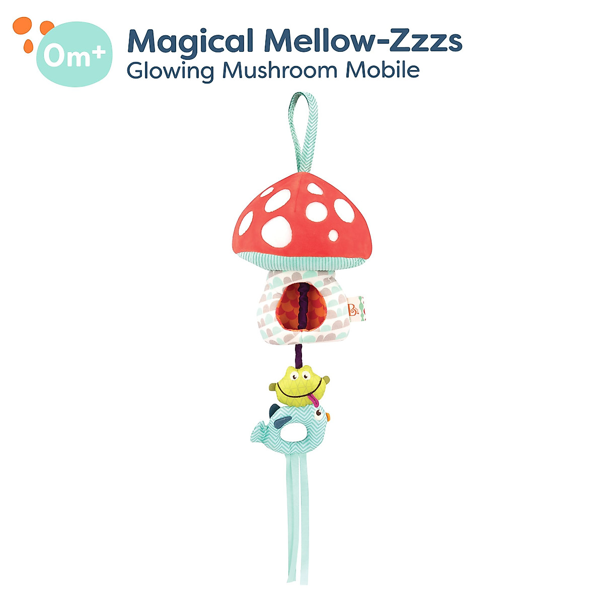 B. toys- B. baby- Magical Mellow-Zzzs- Musical Nursery Crib Mobile- Pullstring Baby Toy with Soft Light- Soothing Travel Mobile-