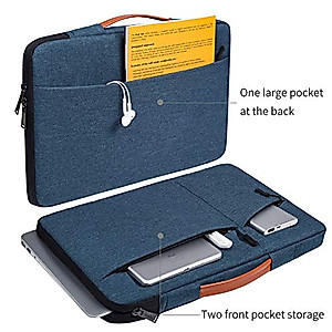 17.3 inch Laptop Briefcase Bag for HP Pavilion 17 Inch Laptop, HP Envy 17, HP PROBOOK 17, Dell G7 17.3, Dell Inspiron 17, ASUS VivoBook 17, Acer Aspire 17.3 Laptop Sleeve Case, Navy Blue