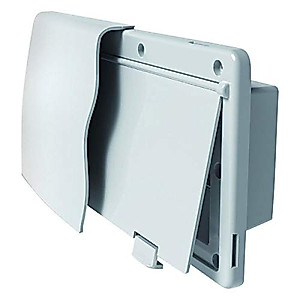 JR Products 50035 Endura Range Vent - 1-1/2" Flange, Polar White