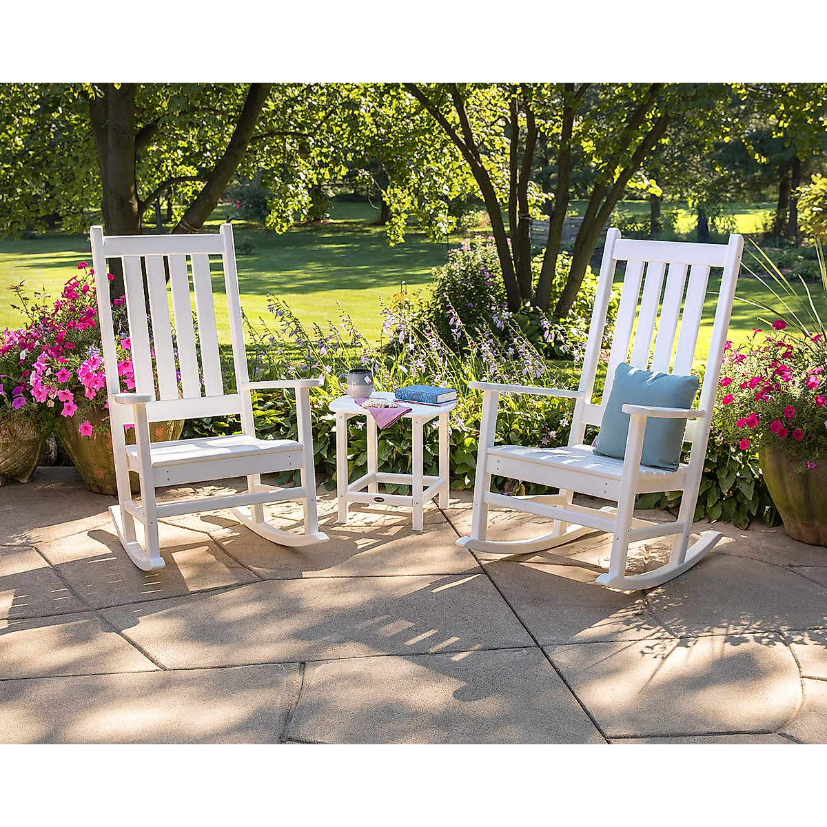 POLYWOOD Vineyard 3-Piece Rocking Set (Mahogany)