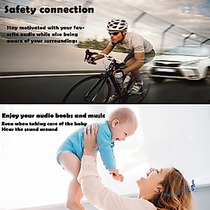 Xmenha A99 Bone Conduction Headphones, Bluetooth 5.3, Open Ear, Waterproof, 4-5 Hours Play, Clip On Headset