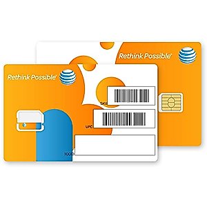 AT&T 2-PK Nano SIM Card 4G LTE 4FF, 4488A, GSM GoPhone Prepaid or Contract