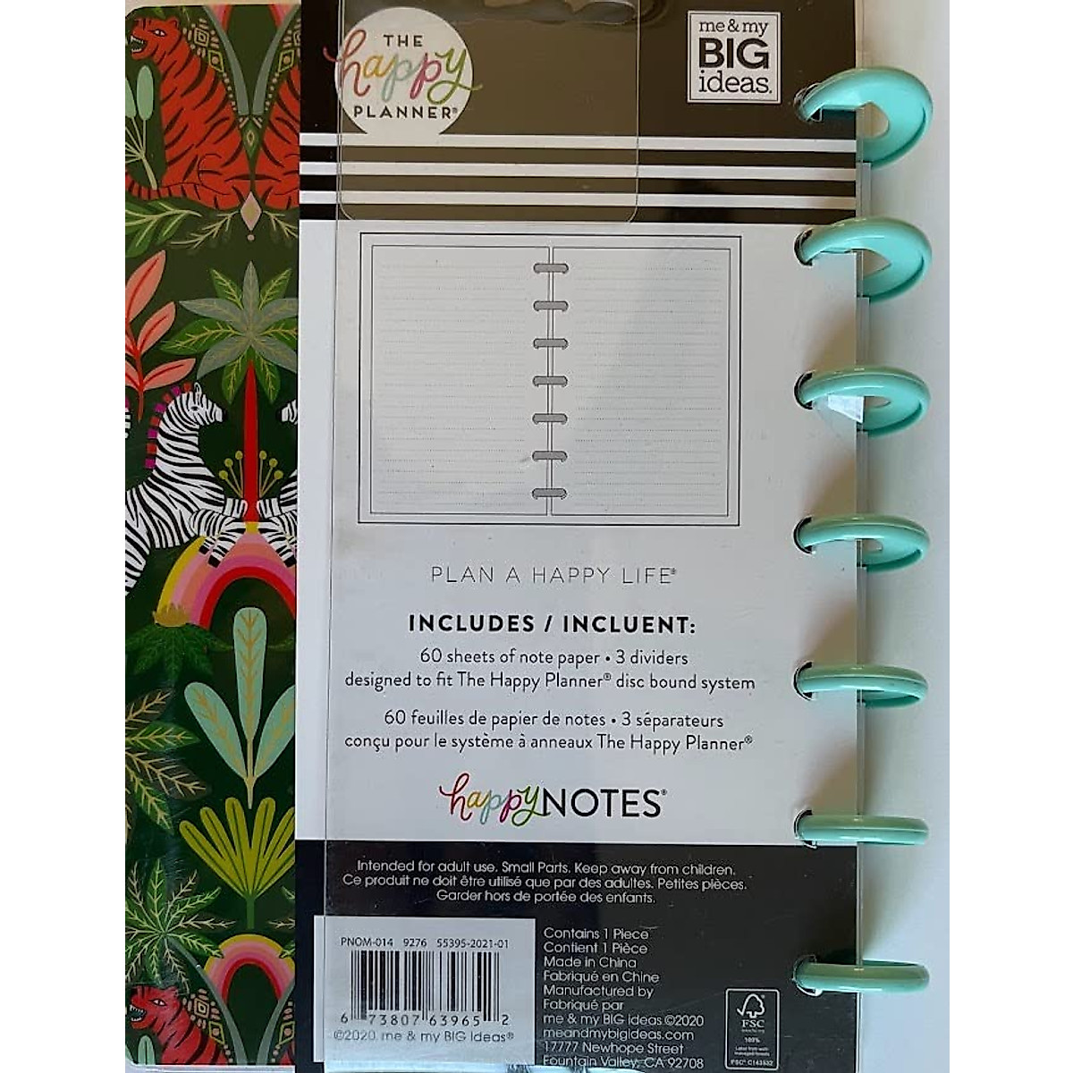 Me & My Big Ideas Happy Planner NOTEBK JNGLE, Jungle Vibes