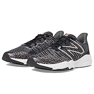 New Balance Women's FuelCell Shift TR V2 Cross Trainer, Black/Harbor Grey/Champagne Metallic, 8.5