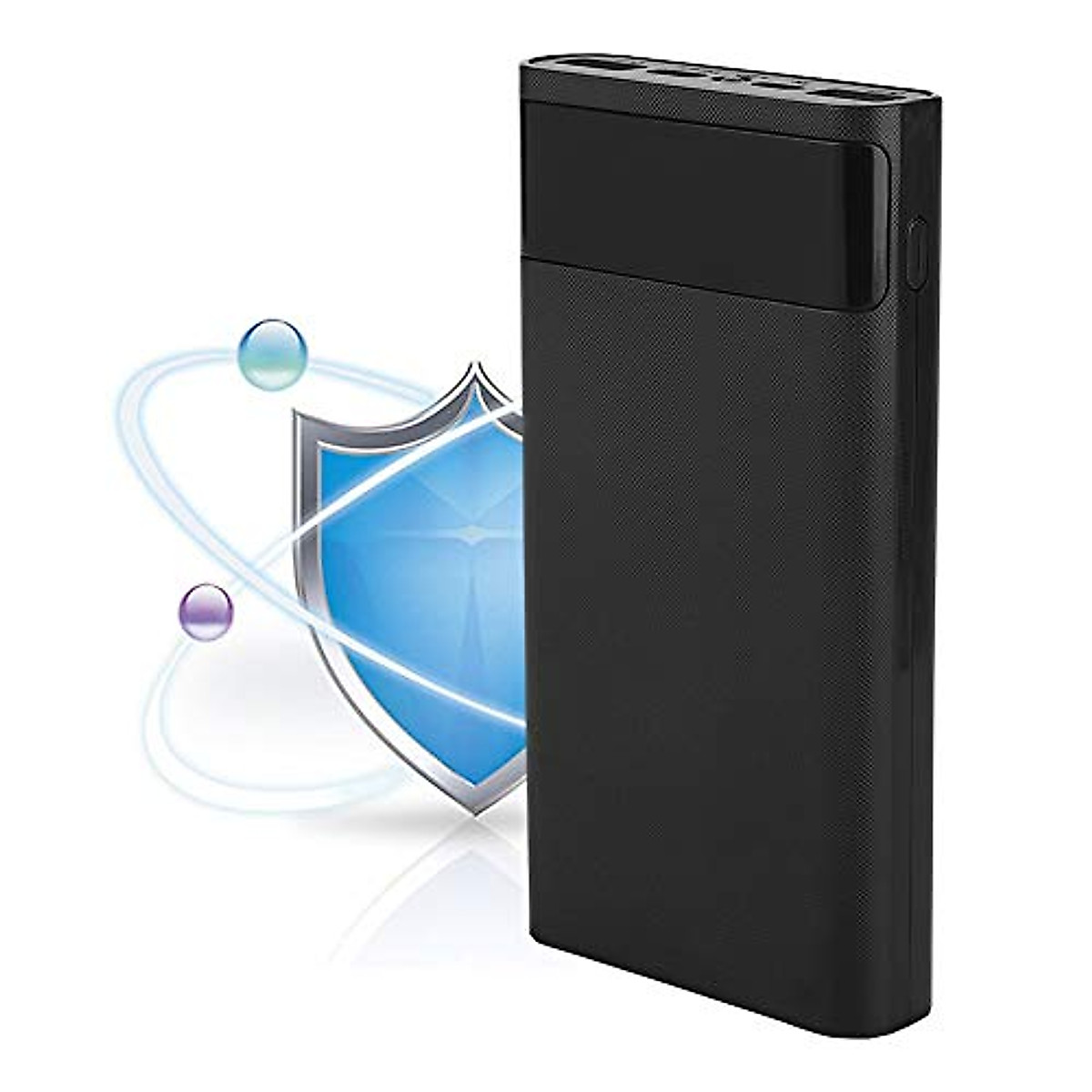 Cuifati Power Bank Kit DIY,6 x 18650 DIY Type-C Two-Way Fast Charging Power Bank Shell Case Box 5.7 * 3 * 1Inch