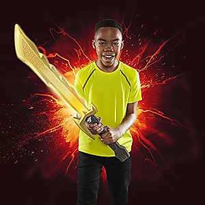 Power Rangers Dino Fury Megafury Saber, Toy Sword with Motion-Activated Light and Sound FX, Superhero Toys, Interactive Toys for 5 Year Old Boys and Girls and Up