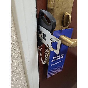 Portable Door Lock for Travel, Hotel Door Locks for Travelers, Two Function Reliable Safety Door Security Devices, Perfect for Doors in Hotel, Apartment(Upgraded)